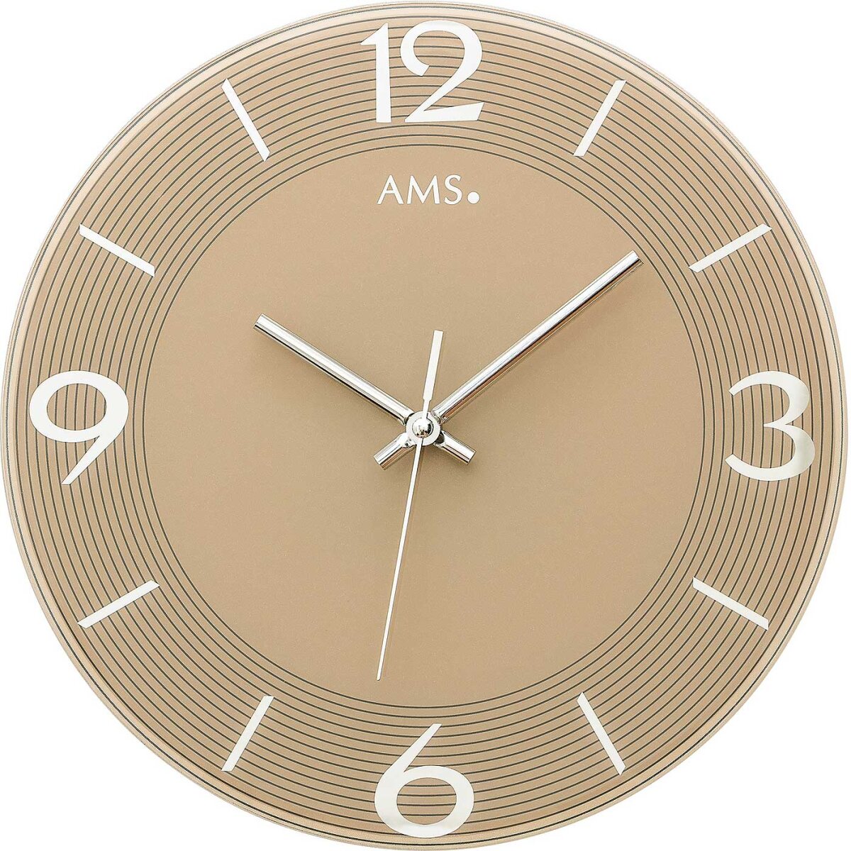 Väggklocka modern boettdiameter 30 cm - AMS Modell: 9572 - Köp väggur